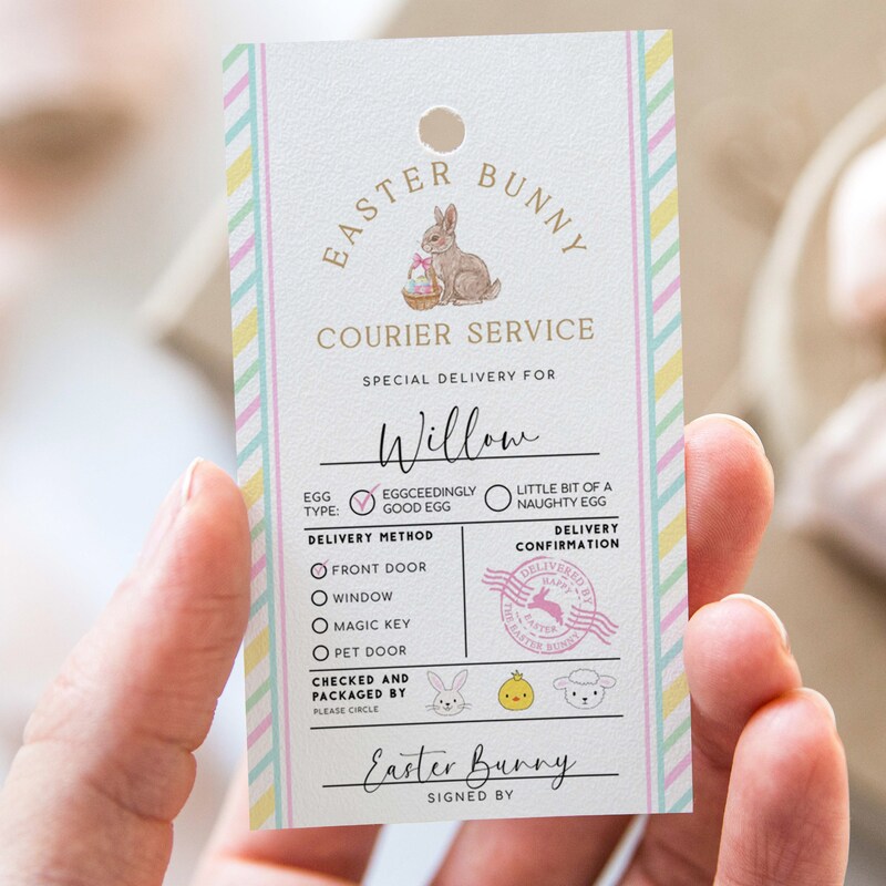 Easter Bunny Tags - Etsy