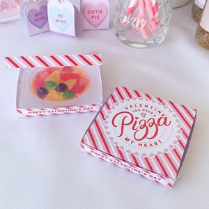 Pizza My Heart Valentine's Day Pizza Box Template, Candy Pizza ...