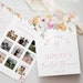 Printable Spring Floral Menu and Games Booklet, Printable Bridal Shower ...