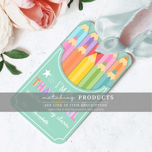 Printable Pencil Teacher Appreciation Tag Template, the Influence of an ...