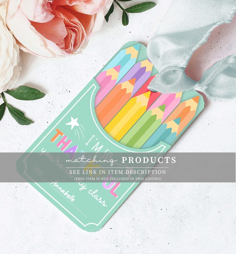 Printable Pencil Teacher Appreciation Tag Template, the Influence of an ...
