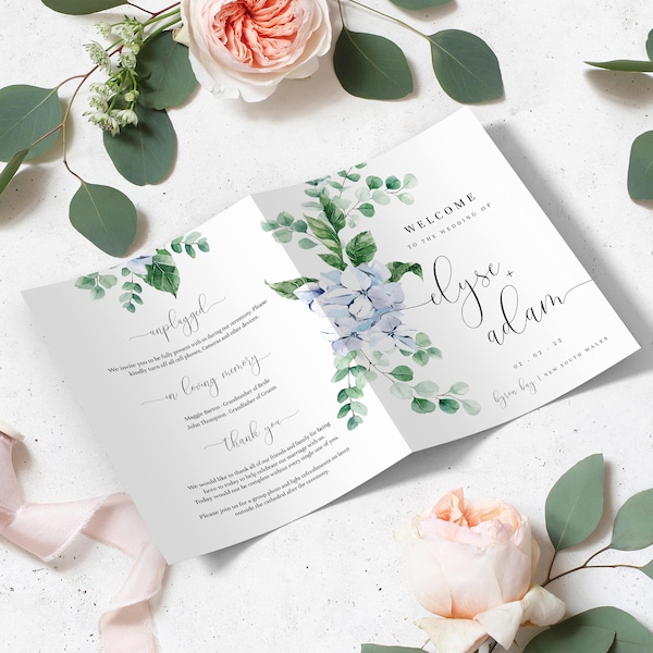 Diy Wedding Program - Etsy
