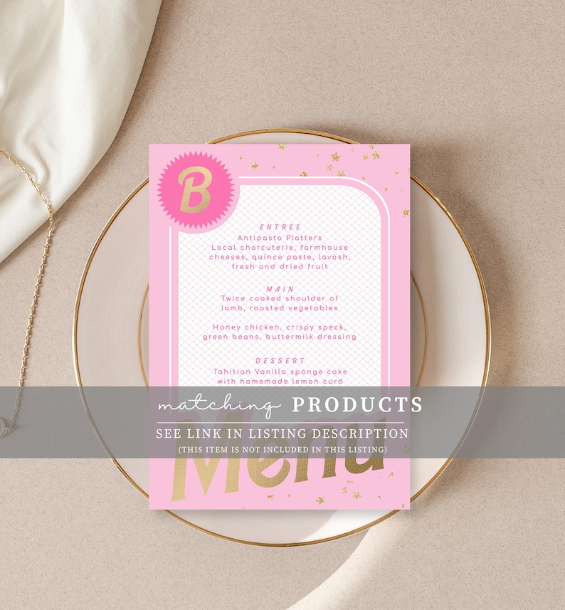 Editable Drinks Menu Sign Cocktail Menu Birthday Party - Etsy