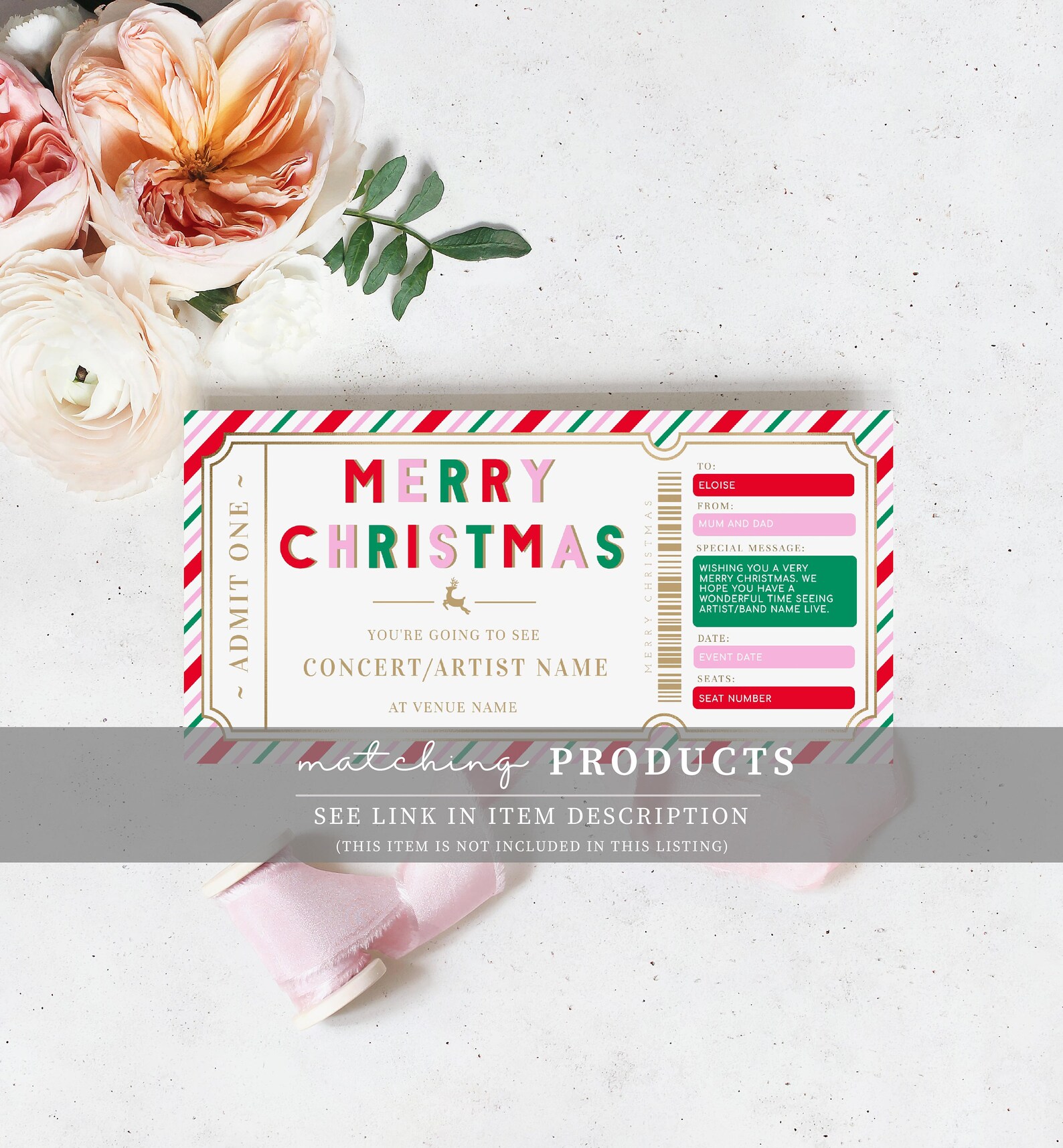 Christmas Cheque Template, Fake Bank Cheque Gift Voucher, Custom ...