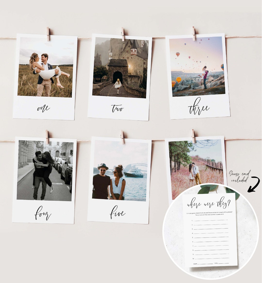 Printable Where Were They Photo Game, Holiday Destination Photo ...