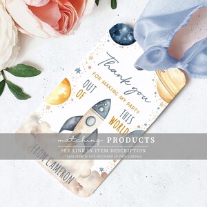 Rocket Ship Outer Space Birthday Welcome Sign, Printable First Trip ...