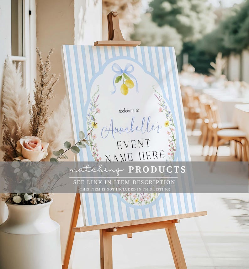 Printable Baby Predictions Game Template, Blue Bow Ribbon, Spring ...