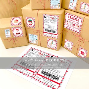 Christmas Fragile Label, Printable Santa's Workshop Fragile Shipping ...
