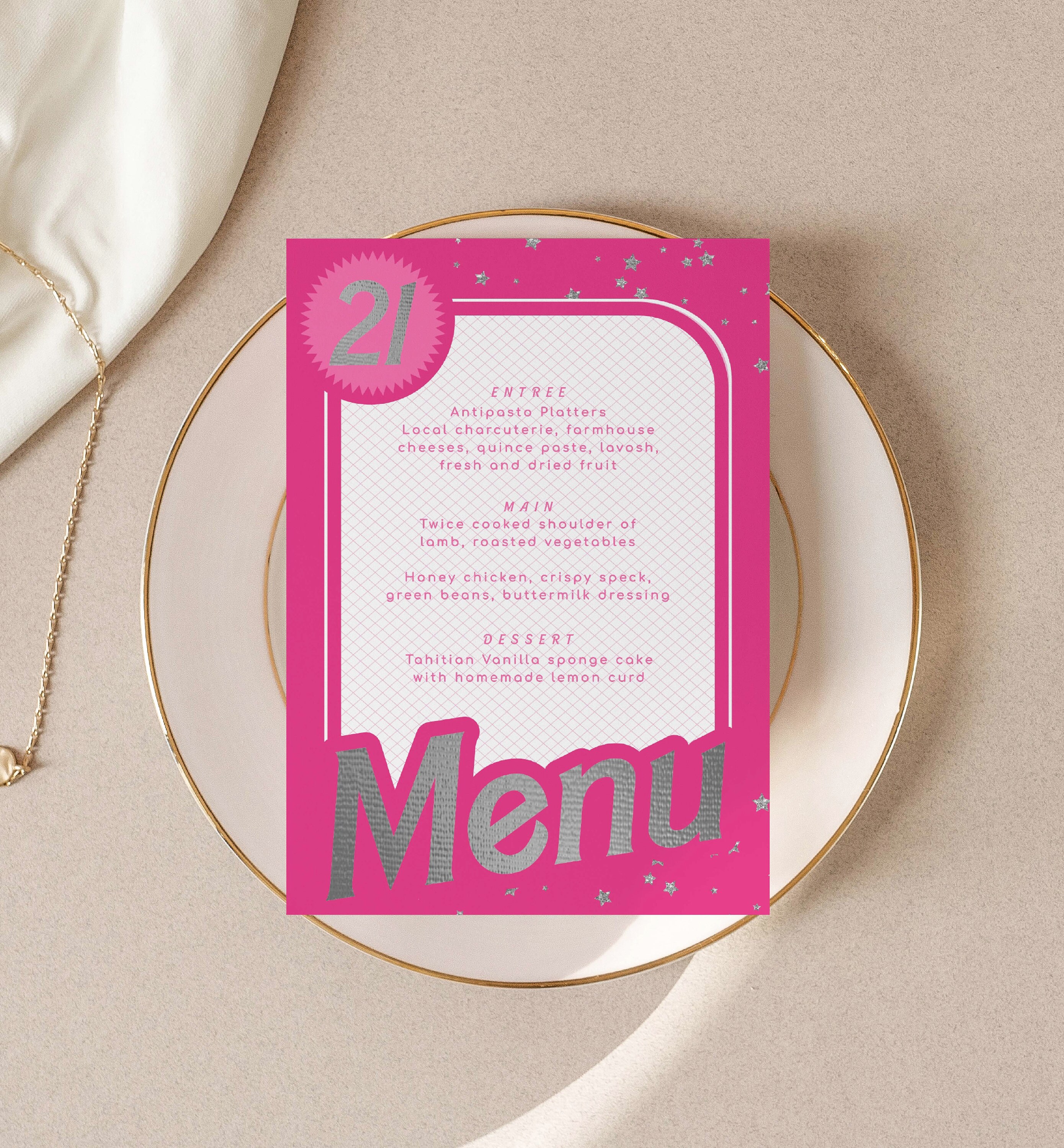Editable Dinner Menu Printable Birthday Party Lunch Menu Hot - Etsy ...