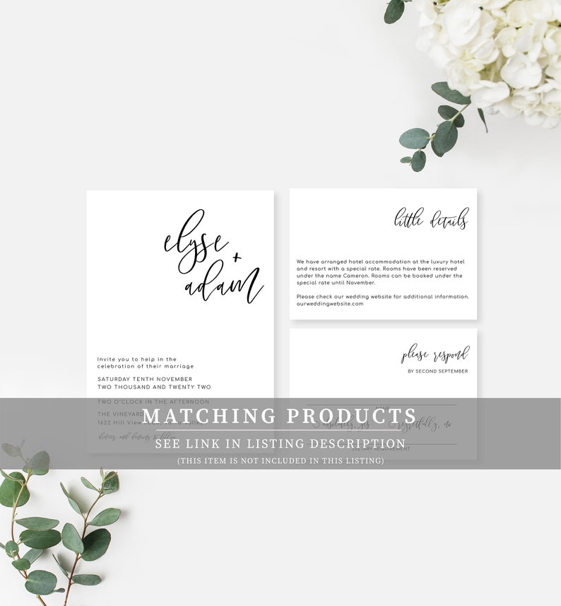Printable Honeymoon Wish Card Minimalist Wedding Honeymoon - Etsy