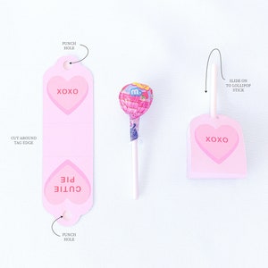 Printable Valentine's Day Lollipop Tags Template, Sweetheart Candy ...