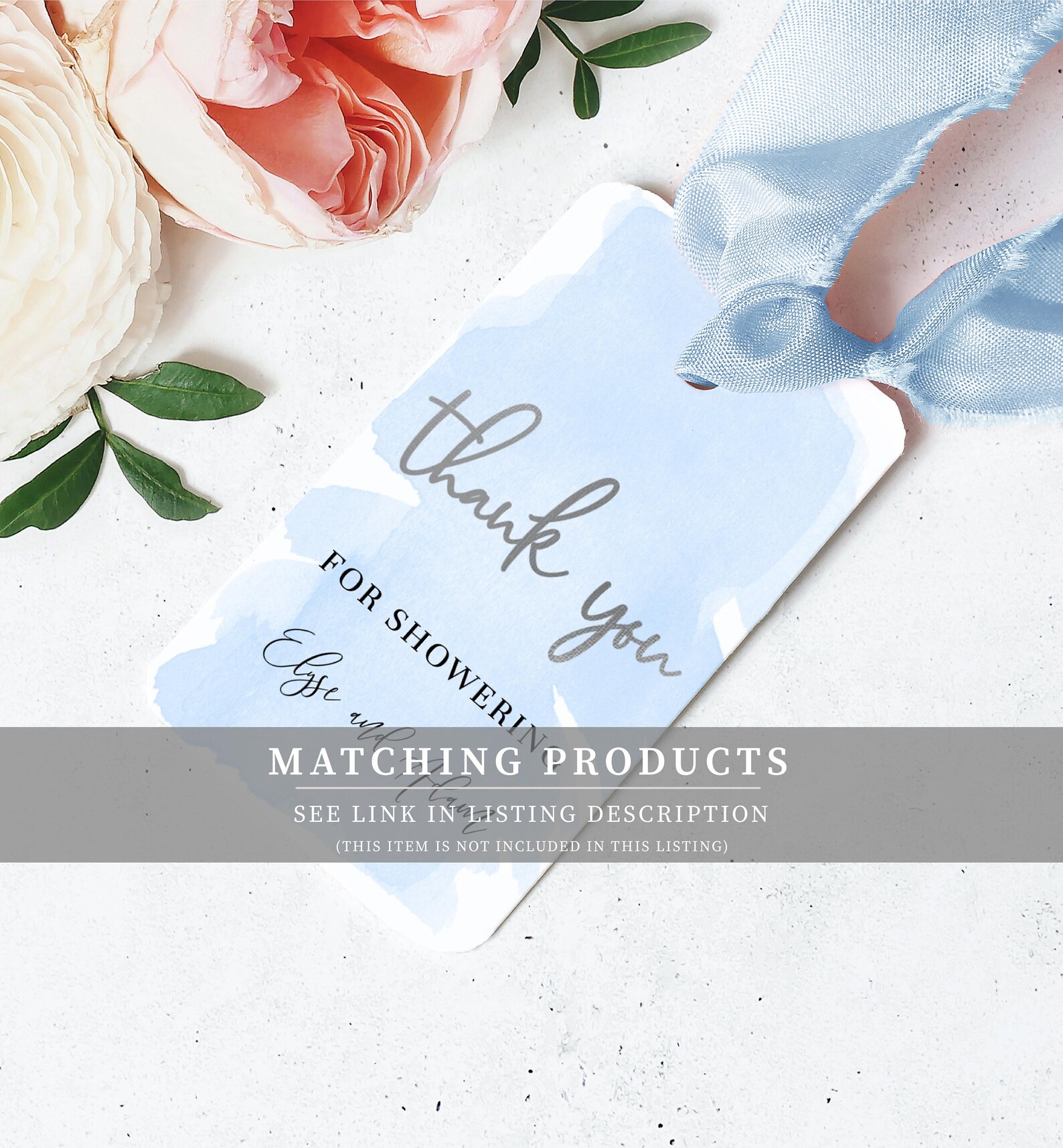 Editable Water Bottle Labels - Blue Watercolour - Printable ...