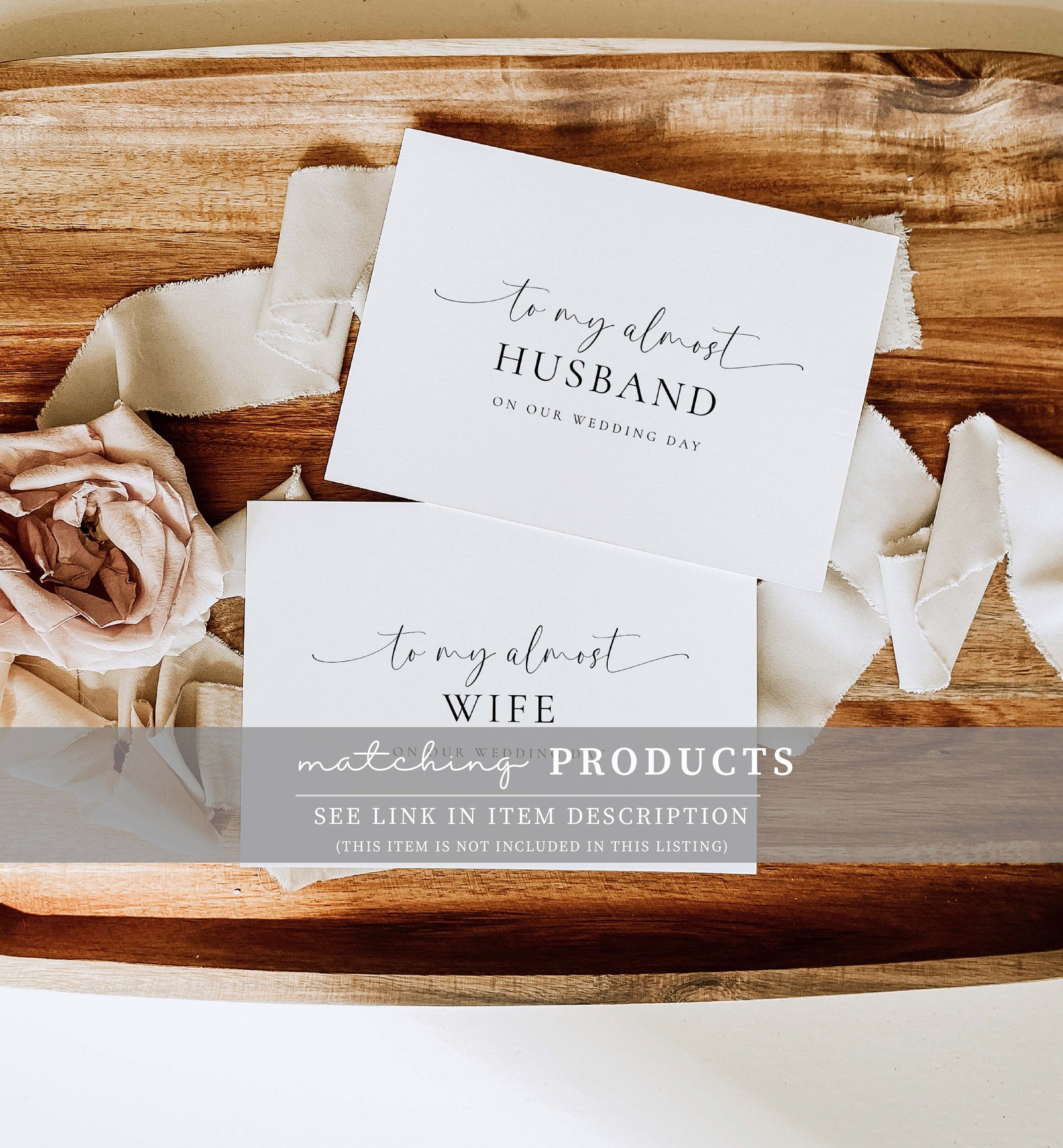 Printable Witness Thank You Card Template: Minimalist Wedding (5x7 Inch ...