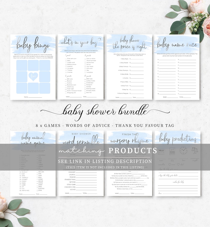 Editable Water Bottle Labels Blue Watercolour Printable | Etsy