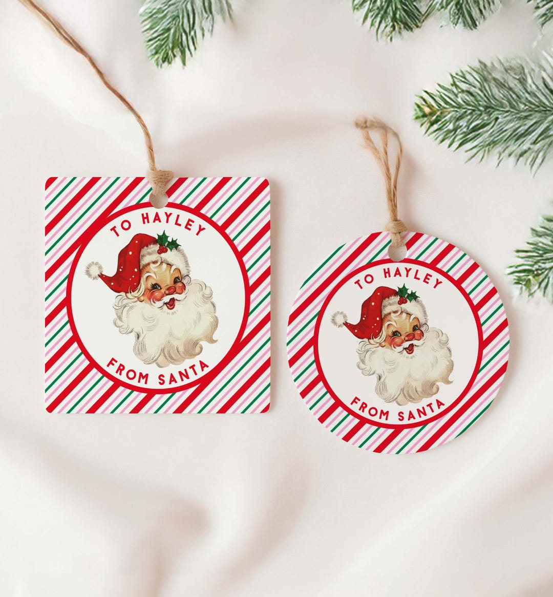 Printable From Santa Gift Tag, Santa's Workshop Gift Tags, Personalized ...