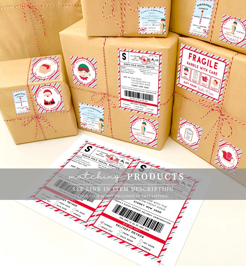 Printable Delayed Christmas Gift Notice, Santa Letter (DIY Template) - Etsy