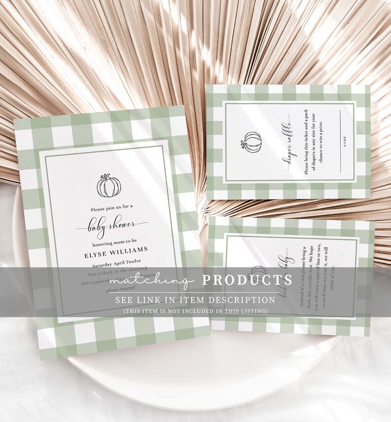 Cartello di benvenuto per baby shower a tema zucca con motivo a ...