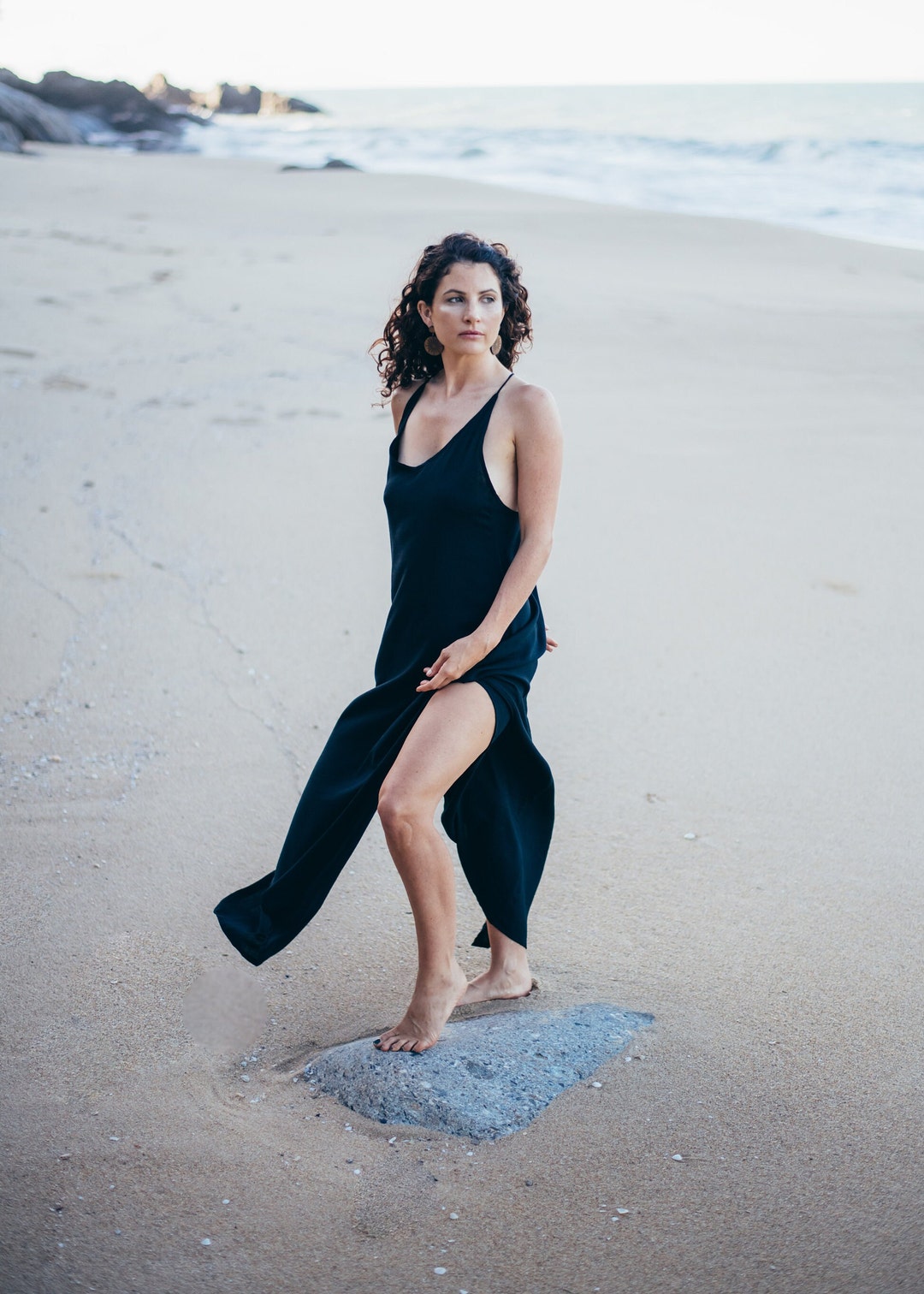 Boho Double Split Dress Boho Maxi Dress-goddess Dresses for Women-long ...