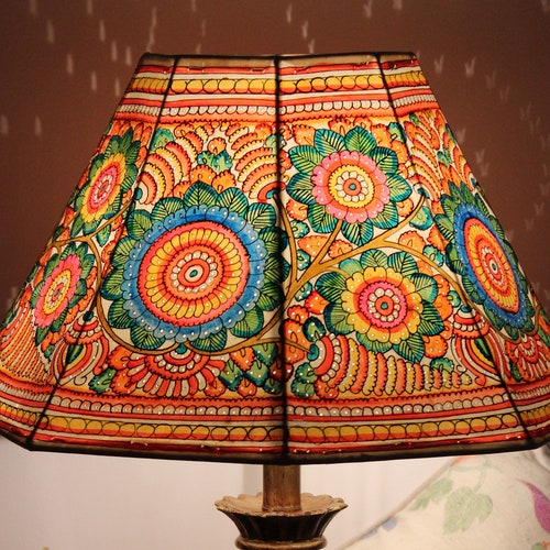 Large Floor Lamp Shade in Multi Colour Floral Pattern - Etsy