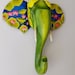 Lotus Design on Elephant Wooden Head/wall Decor/wall Hanging - Etsy