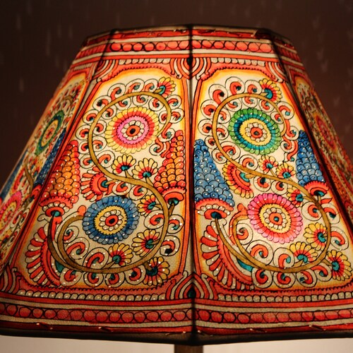 Large Floor Lamp Shade in Multi Colour Floral Pattern - Etsy