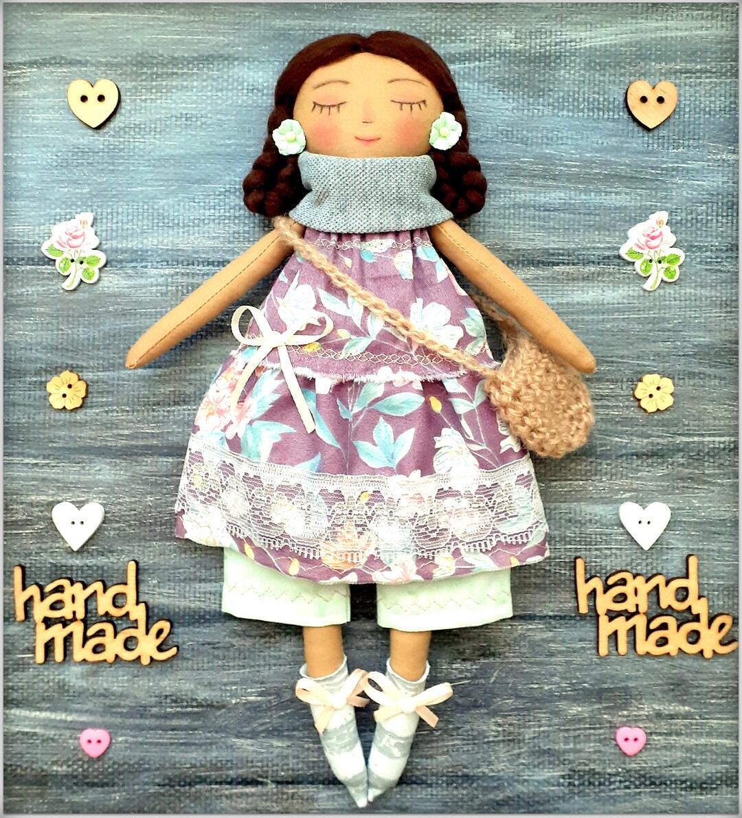Custom Handmade Doll, Jenny, Heirloom Doll, Wimsical Doll ,cloth Doll ...