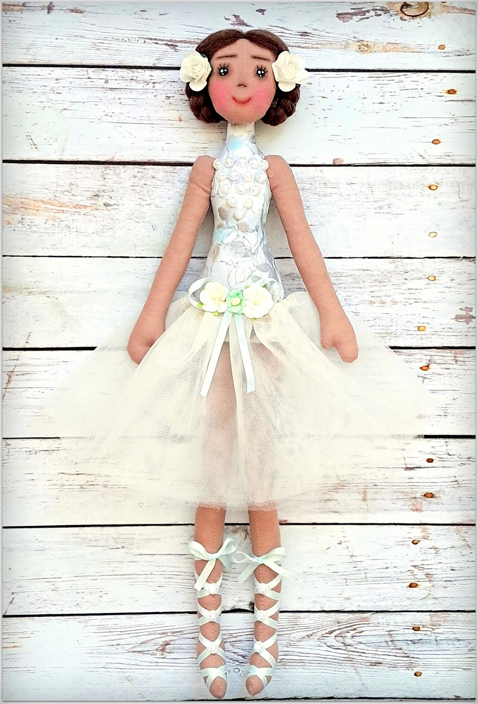Ballerina Doll Fabric Doll-cloth Doll Rag Doll-stuffed Doll Softie Soft ...