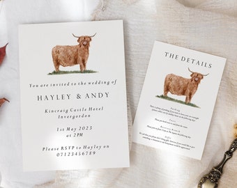 Cow Wedding Invitation - Etsy