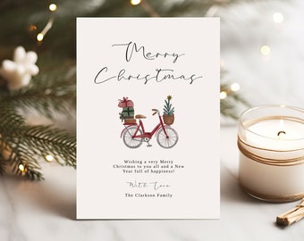 Editable Canva Christmas Card Template | Holiday Card Printable ...