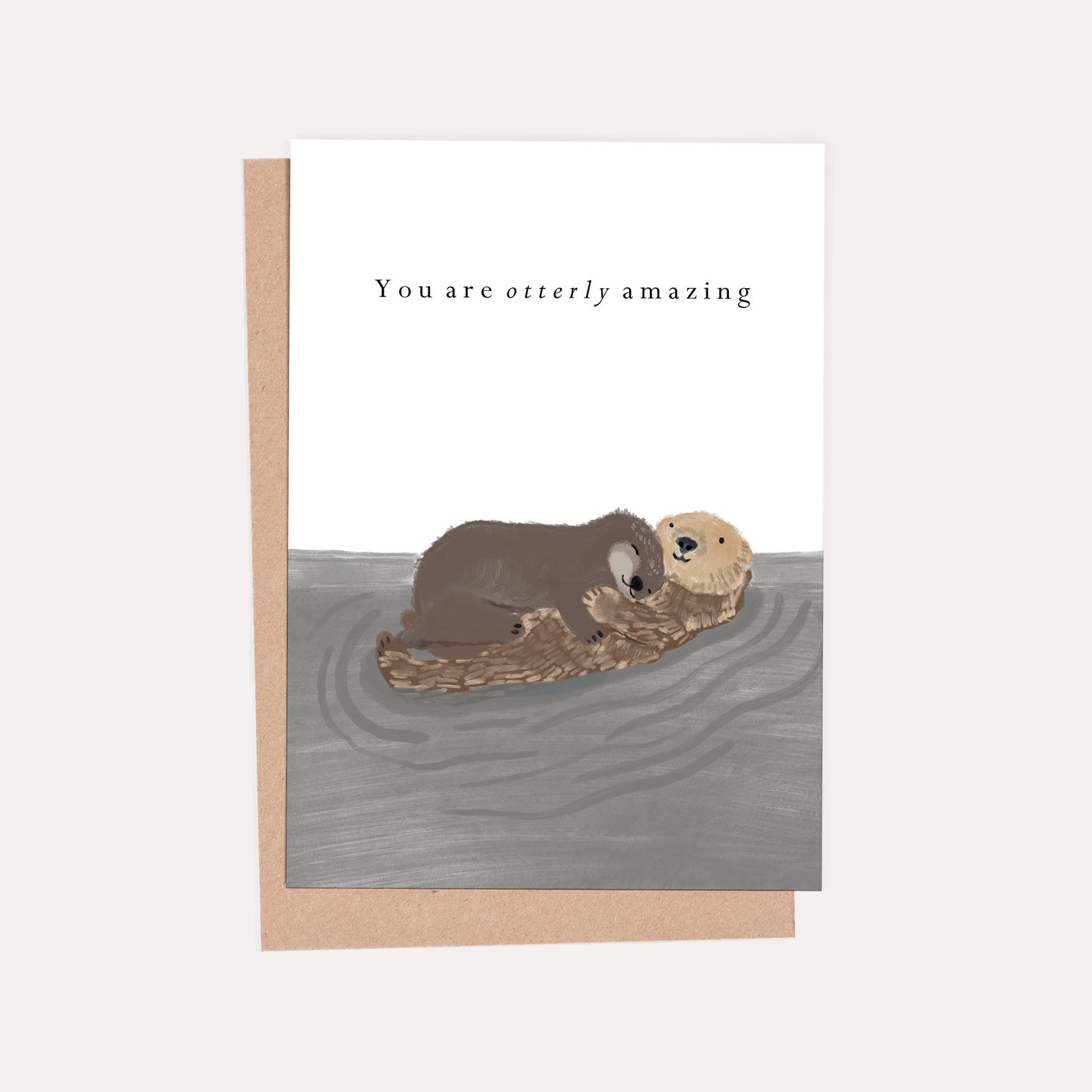 Otterly Amazing Card Cute Otter Card Baby Otter Card Mum | Etsy