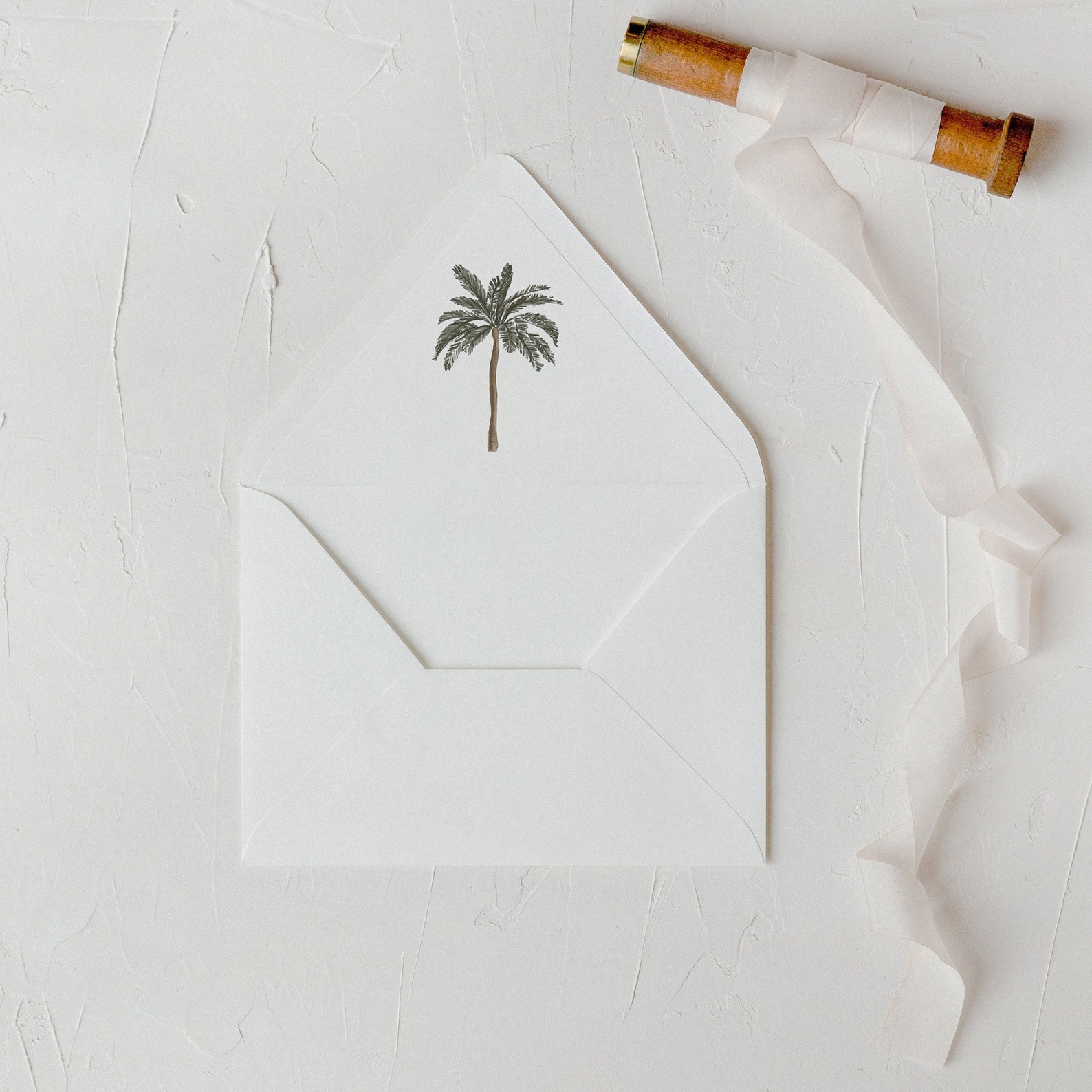 Palm Tree Printable Envelope Liner - A7 Envelope - Instant Download ...