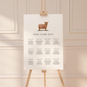 Highland Cow Wedding Bundle - Wedding Template Bundle - Editable ...