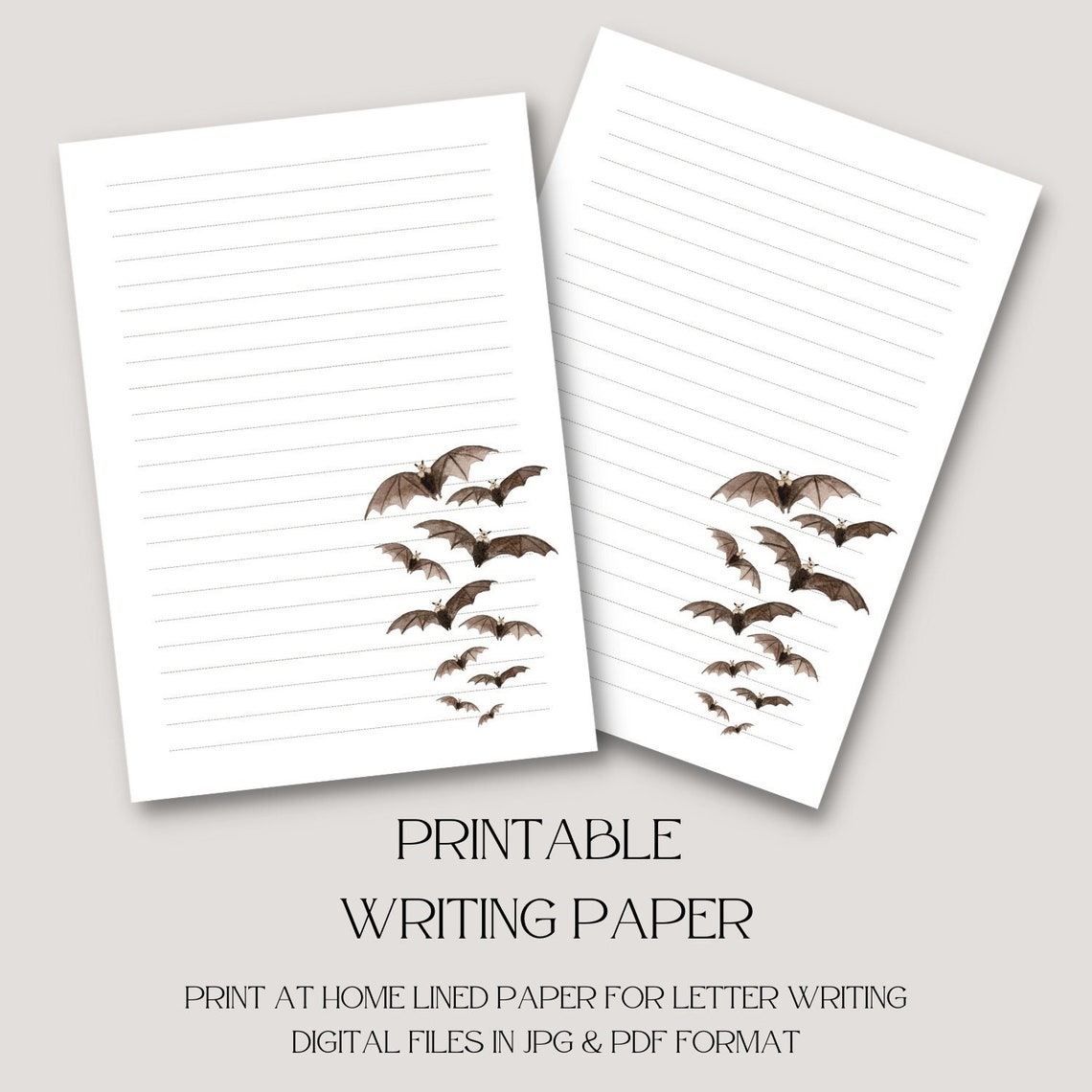 Printable Letter Writing Paper Printable Halloween Writing - Etsy