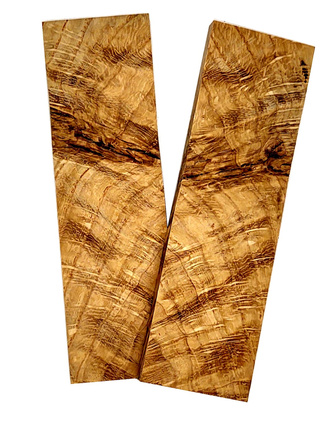 Highly Figured White Oak Knife Scales bookmatched Handle - Etsy