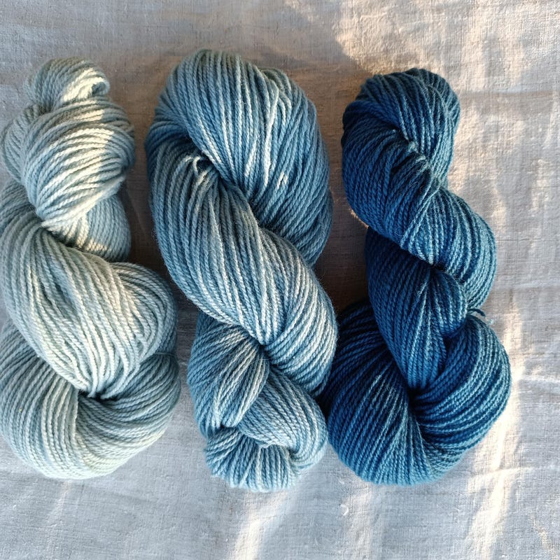 Indigo Dyed Yarn - Etsy