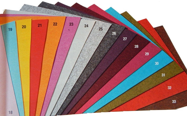 Filz, Trendyfilz, Filzplatten, bis zu 50 Farben - Etsy.de