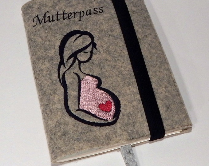 Maternity Record Book Cover Made of Felt, Embroidered - Etsy