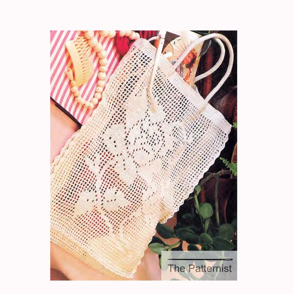 Filet Crochet Bag - Etsy