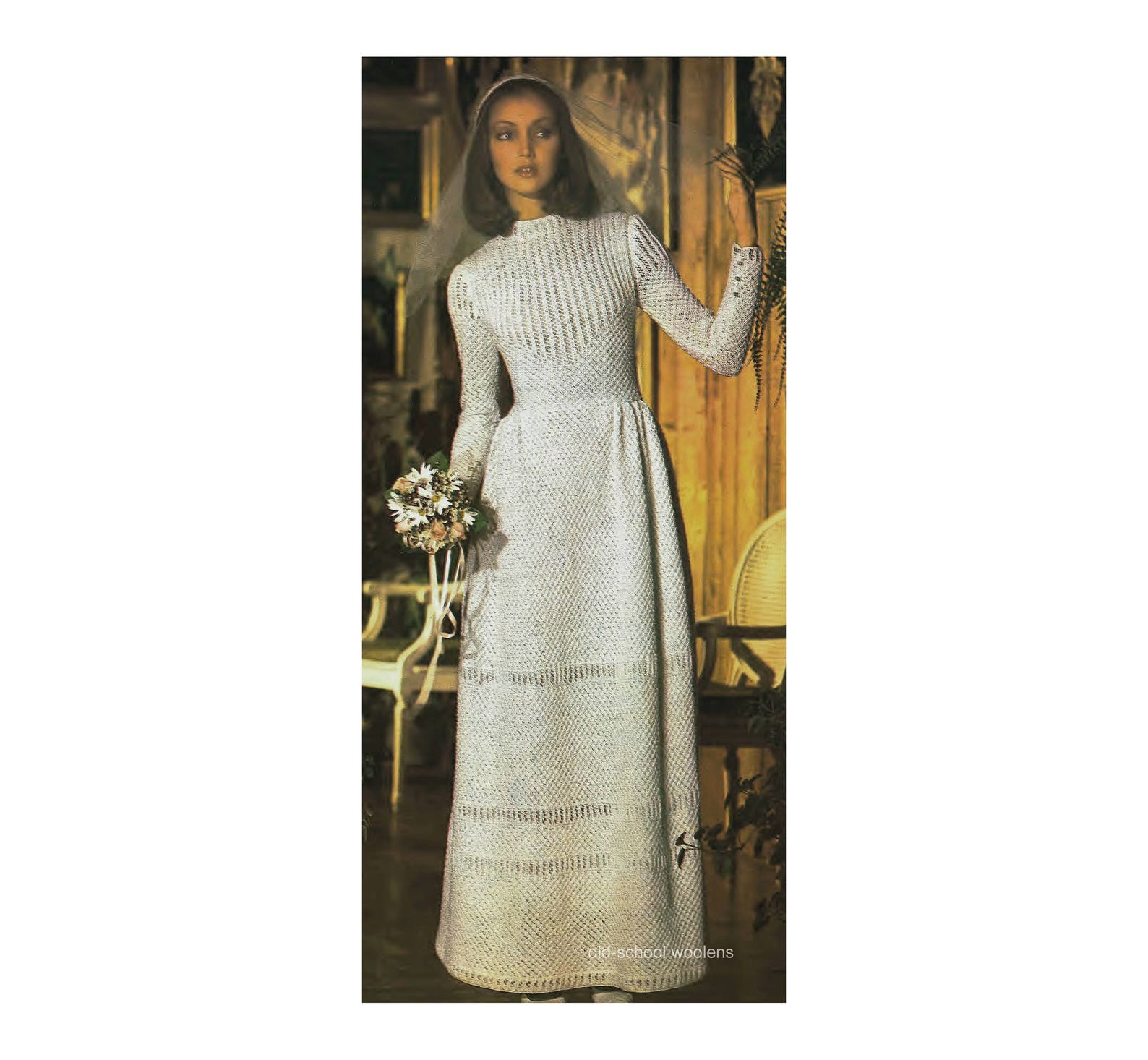 Vintage Knitting Pattern Reproduction for Wedding Dress Bridal - Etsy