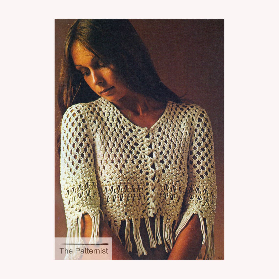 Vintage Macrame Pattern for Women's Beaded Jacket PDF - Etsy