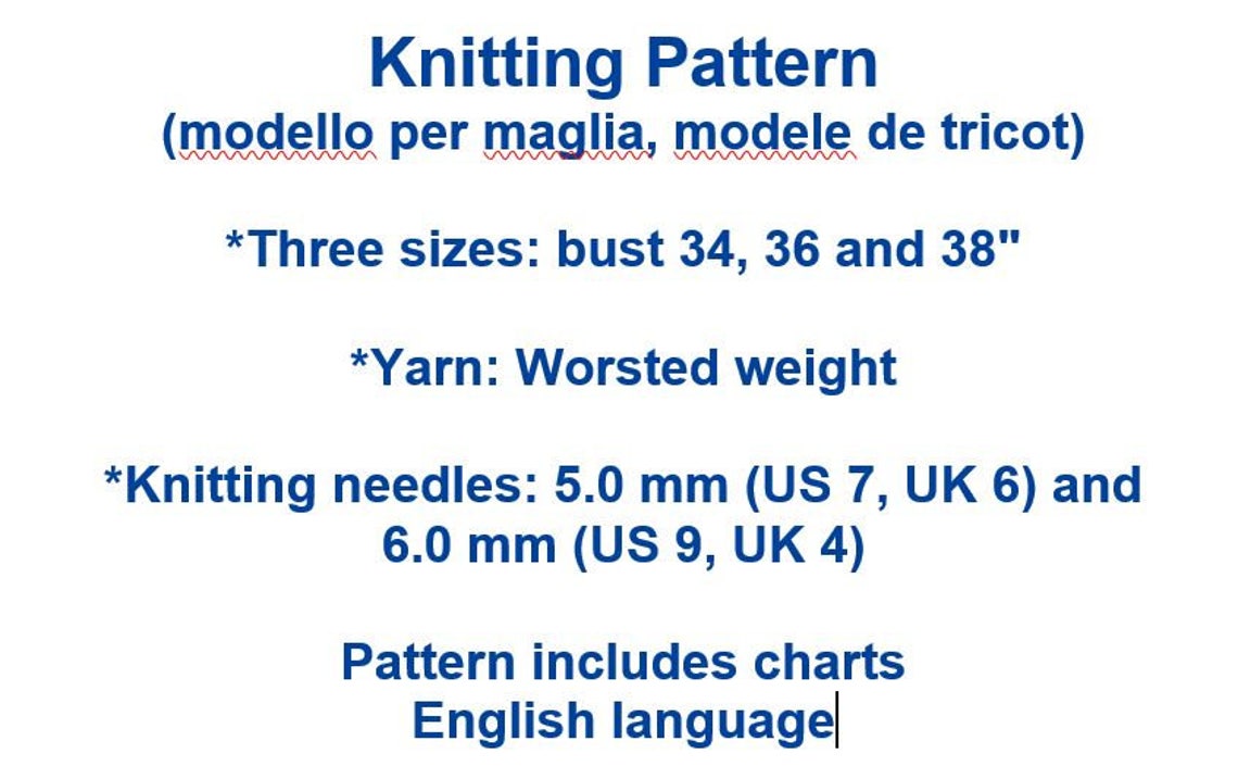 Jacket Vintage Knitting Pattern Women's Multicolor | Etsy