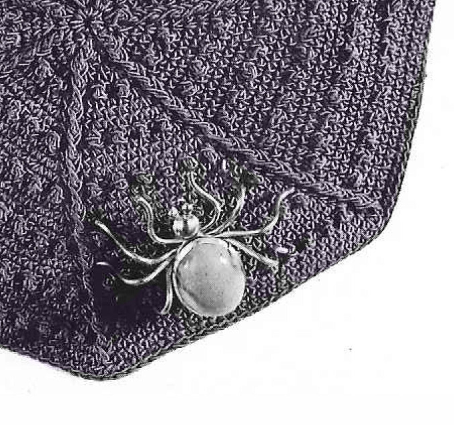 Spider Web Purse Crochet Pattern 1930s Vintage Goth Handbag | Etsy