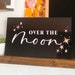 Over the Moon Black Acrylic Sign - Etsy