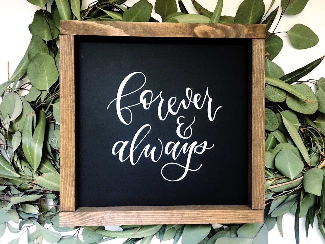 Forever & Always Wood Sign - Etsy