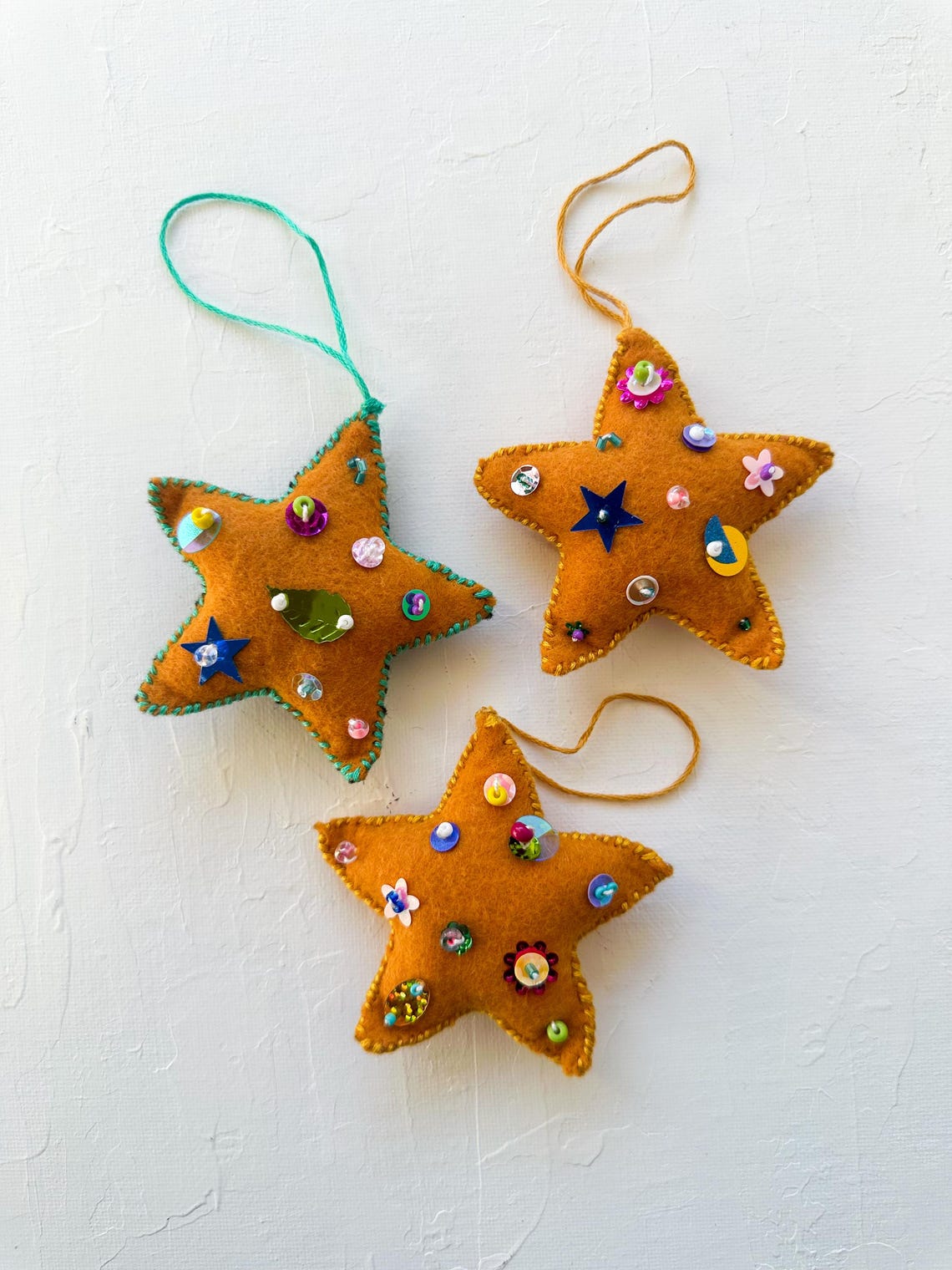 Star Felt Ornaments - Etsy
