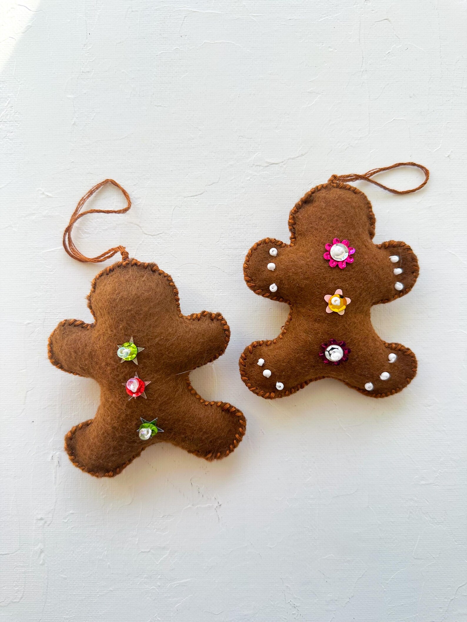 Gingerbread Felt Ornaments - Etsy