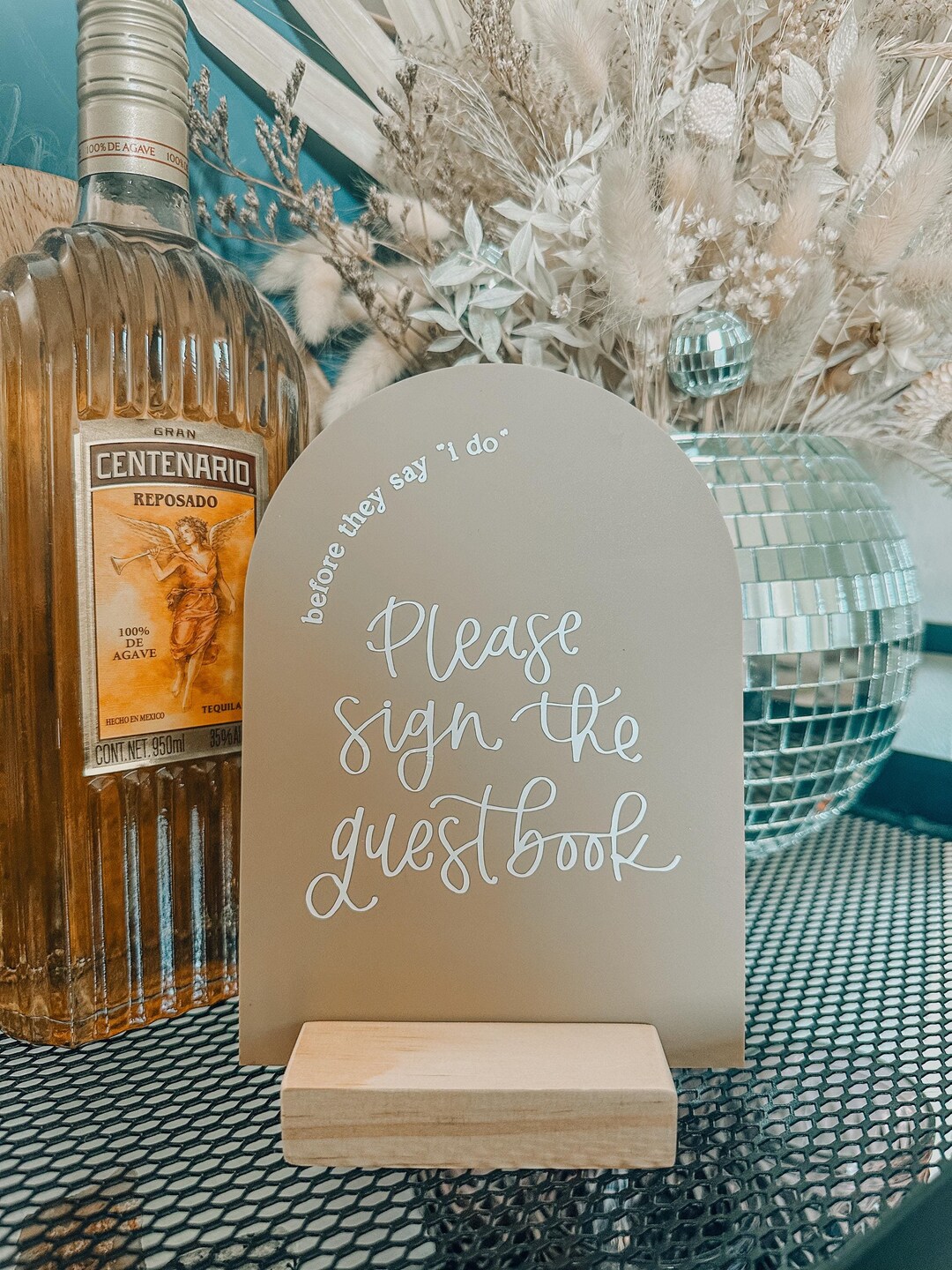 Arch Acrylic Guestbook Sign - Etsy