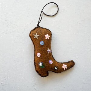 Cowboy Boot Felt Ornaments - Etsy