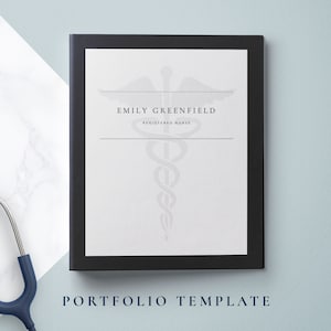 Nursing Portfolio Template for Google Docs & Word With ATS Friendly ...