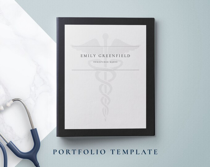 Nursing Portfolio Template, Pink, Registered Nurse Template, Resume ...